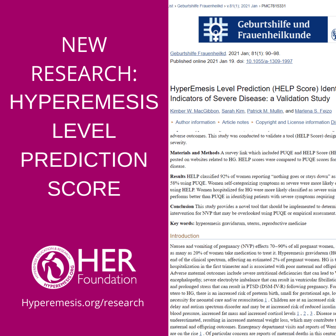 New Research Published: HELP Score | HER Foundation