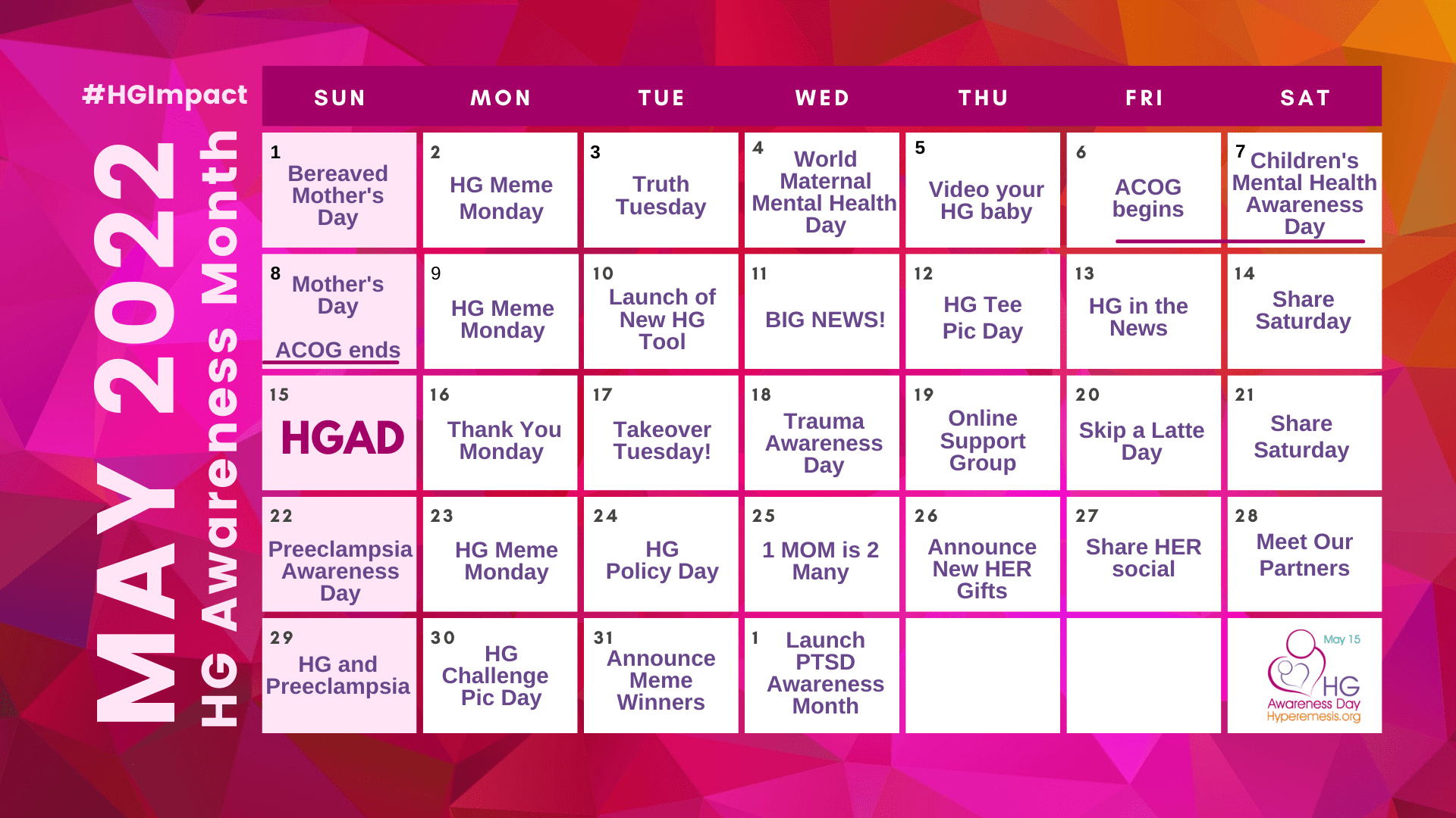 HG Awareness Month 2022 - HER Foundation