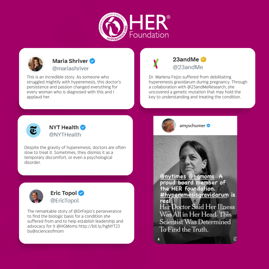 Dr. Fejzo Makes the Cover of The New York Times - HER Foundation