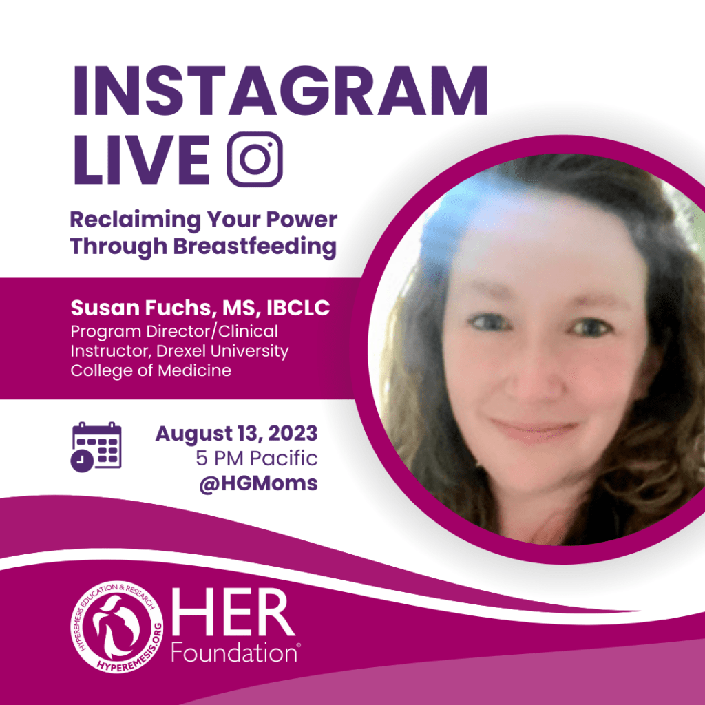 Breastfeeding After HG with Susan Fuchs - HER Foundation
